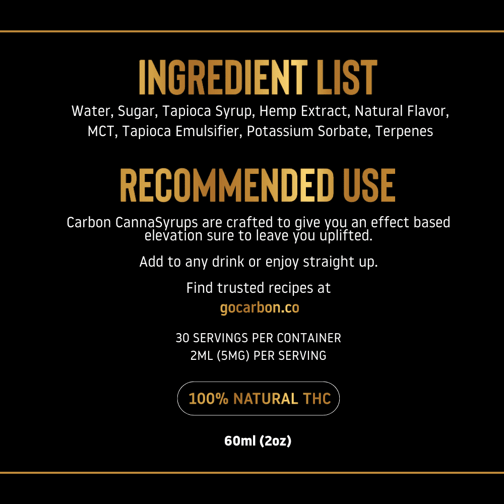 THC CannaSyrup – Carbon