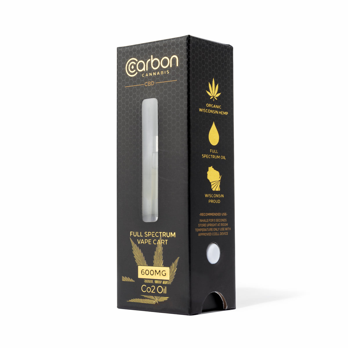 Full Spectrum CBD Vape Cart – Carbon